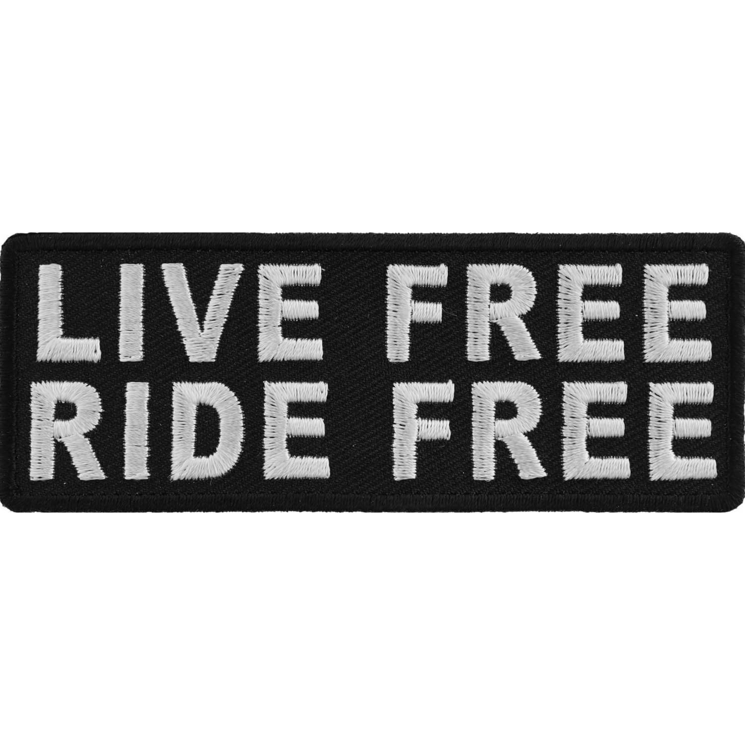 Amazon.com: Live Free Ride Free Patch, Biker Saying Patches : Arts ...