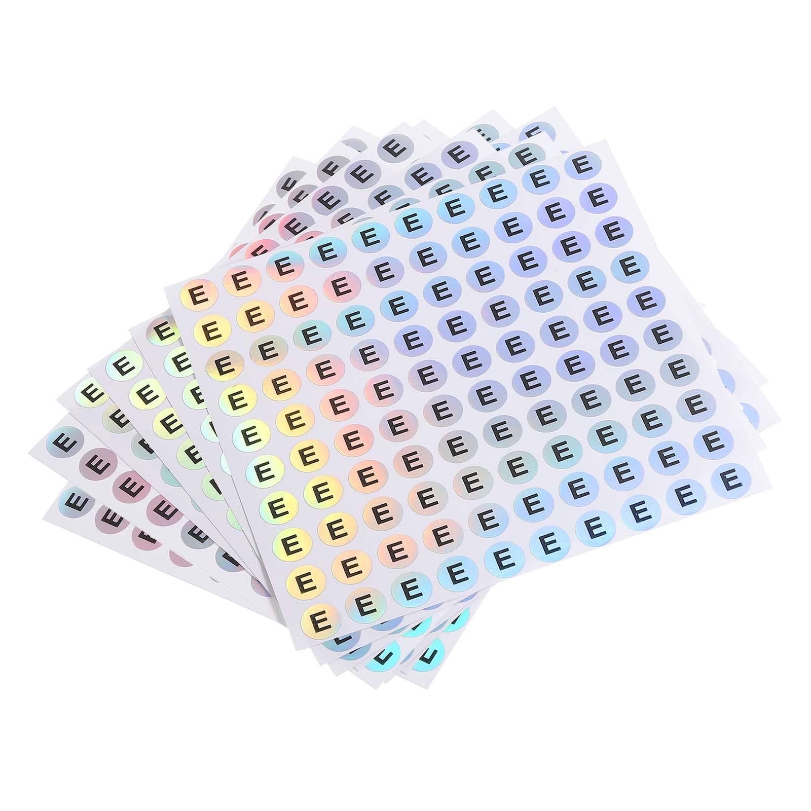 Amazon.com : MECCANIXITY Laser Capital Letter Stickers, 3/8" Alphabet E ...