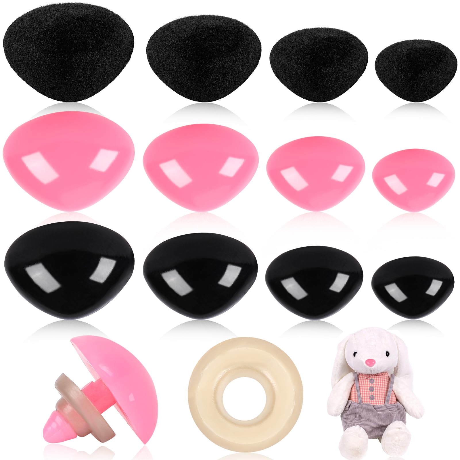 Amazon.com: UPINS Plastic Safety Noses for Amigurumi, 120Pcs Triangle ...
