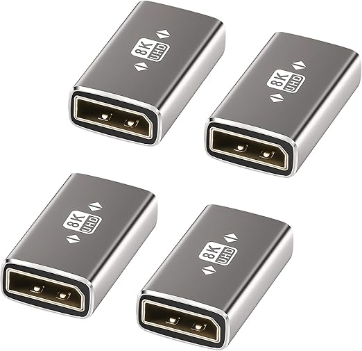 Amazon.com: Togconn 8K DisplayPort Coupler 4 Pack, DP 1.4 Female to ...
