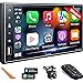 Amazon.com: Double Din Car Stereo with Wireless Apple Carplay, Android ...
