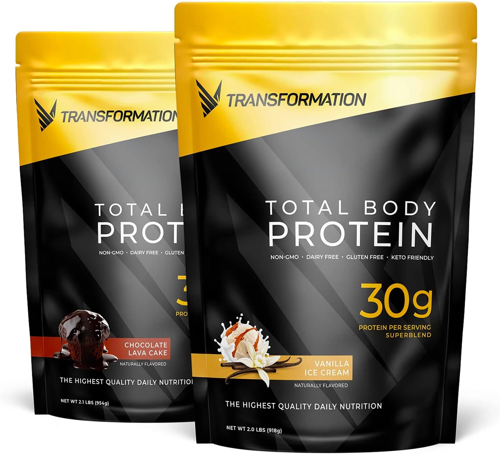 Amazon.com: Transformation Chocolate & Vanilla Protein Powder | 30G ...