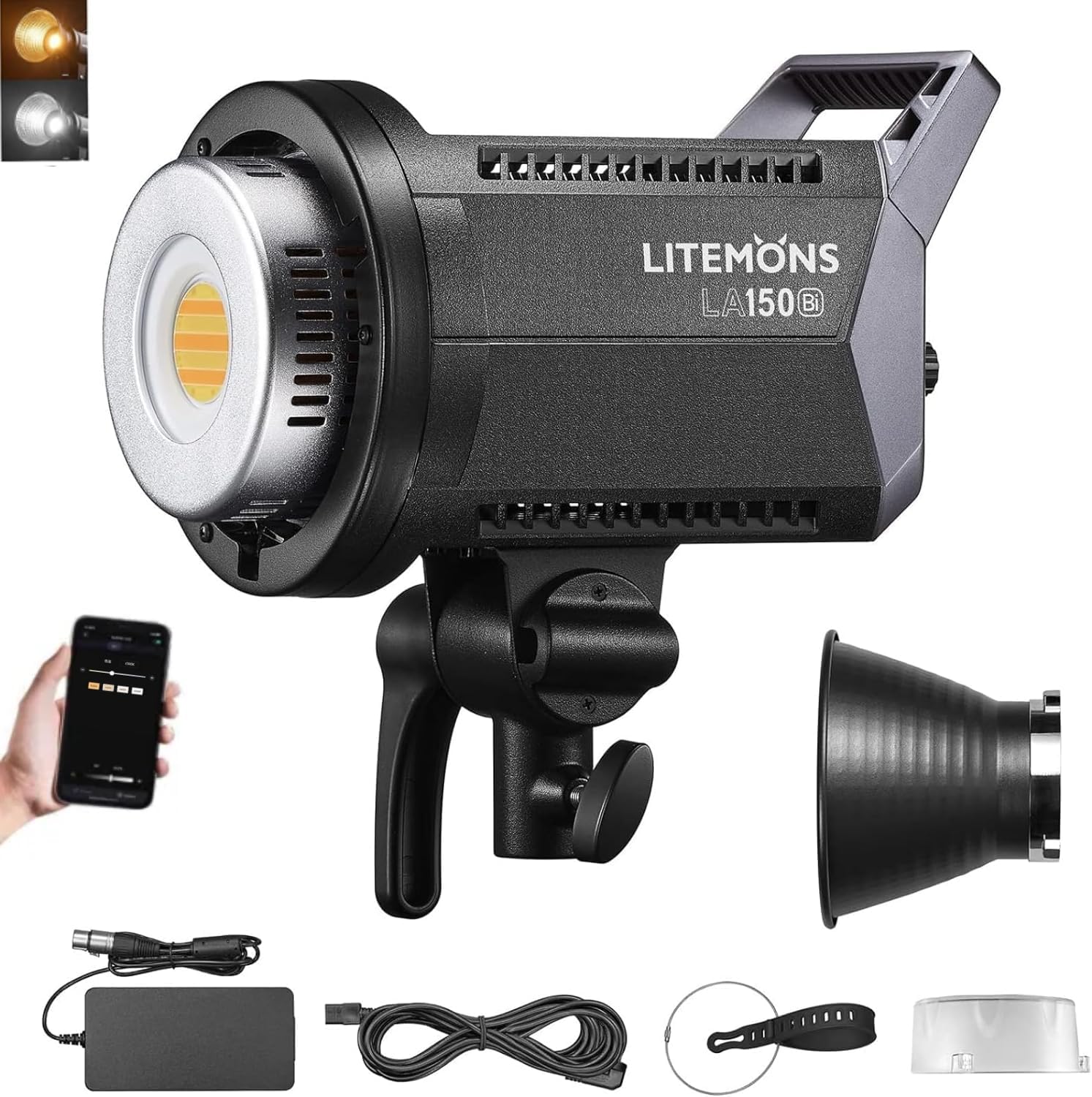 Amazon.com : Godox SL200III Daylight LED Video Light, 200W 95600Lux @1M ...