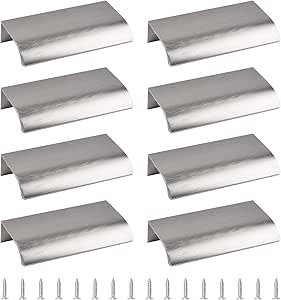 MOROBOR Finger Edge Pull, 8pcs Concealed Handles Modern Style Drawer ...