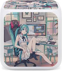 Amazon.co.jp: Hatsune Miku Alarm Clock, Character, Table Clock, Digital ...