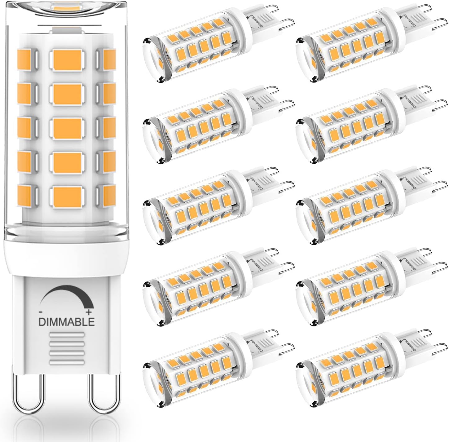 YUIIP G9 LED Bulb Dimmable 4W, 40W Halogen Equivalent, 3000K Warm White ...