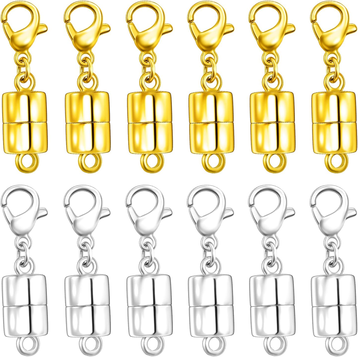 Amazon.com: Qulltk Magnetic Necklace Clasp with Lobster Clasp 18K Gold ...