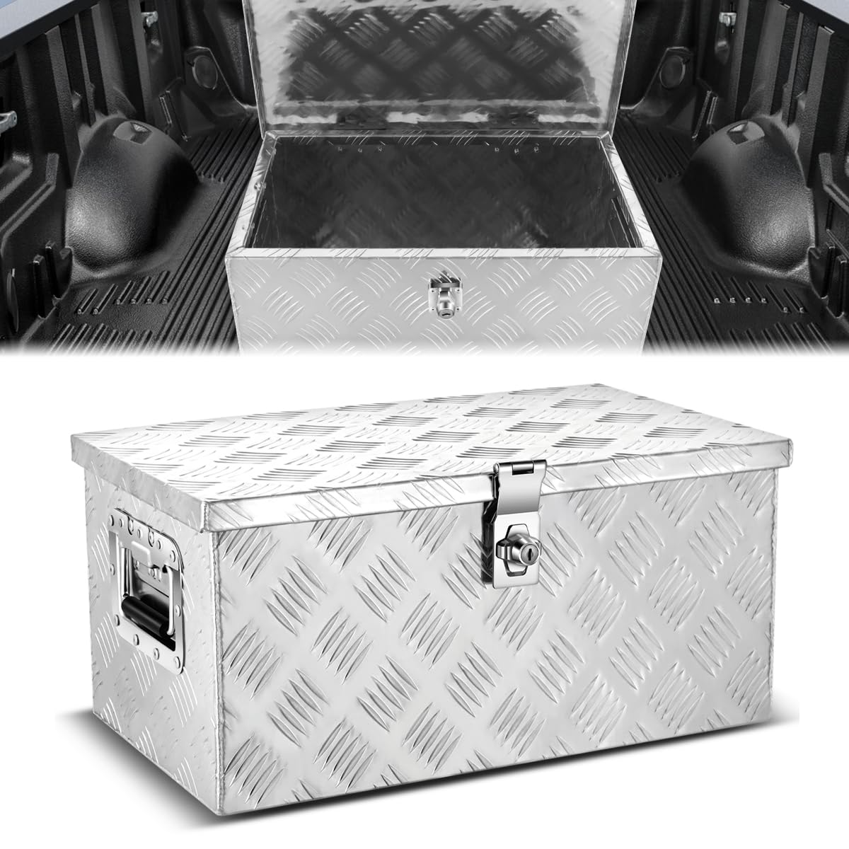 Amazon.com: 20 Inch Waterproof Truck Bed Tool Box with Top Handle ...