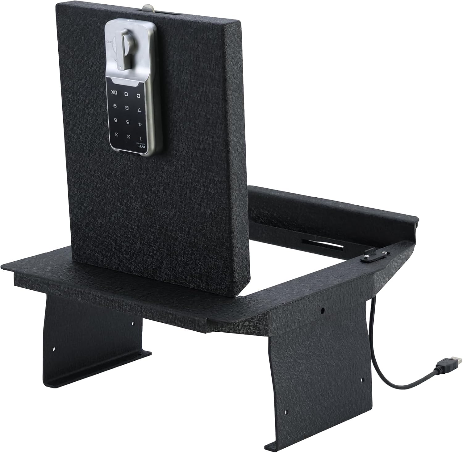 Amazon.com: Center Console Gun Safe Vault - WASAI Premium In-vehicle ...