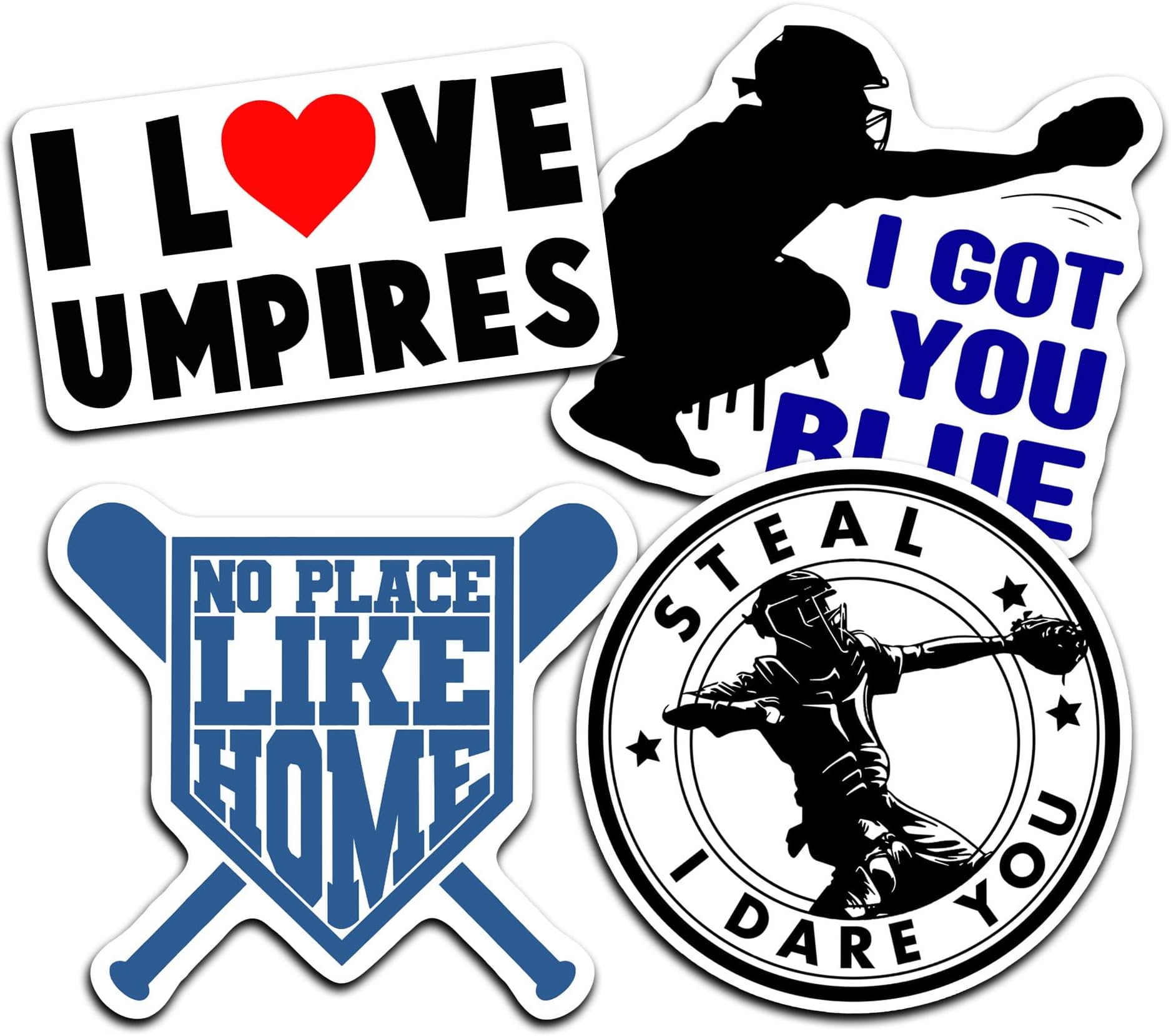 Amazon.com: WickedGoodz Baseball Softball Vinyl Decal - Catchers Bumper ...