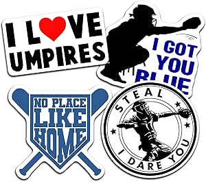 Amazon.com: I Love Umpires Sticker, I Got You Blue Sticker, Baseball ...