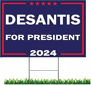 Amazon.com : Desantis '24 Yard Sign Ron Desantis for President 2024 ...