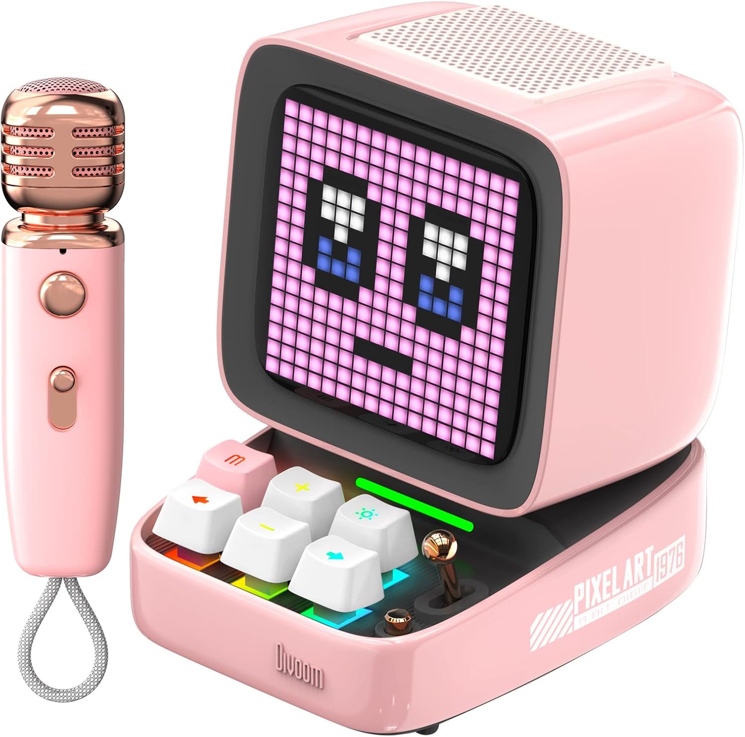 Amazon.com: Divoom Ditoo-Mic Bluetooth Speaker with Karaoke Microphone ...