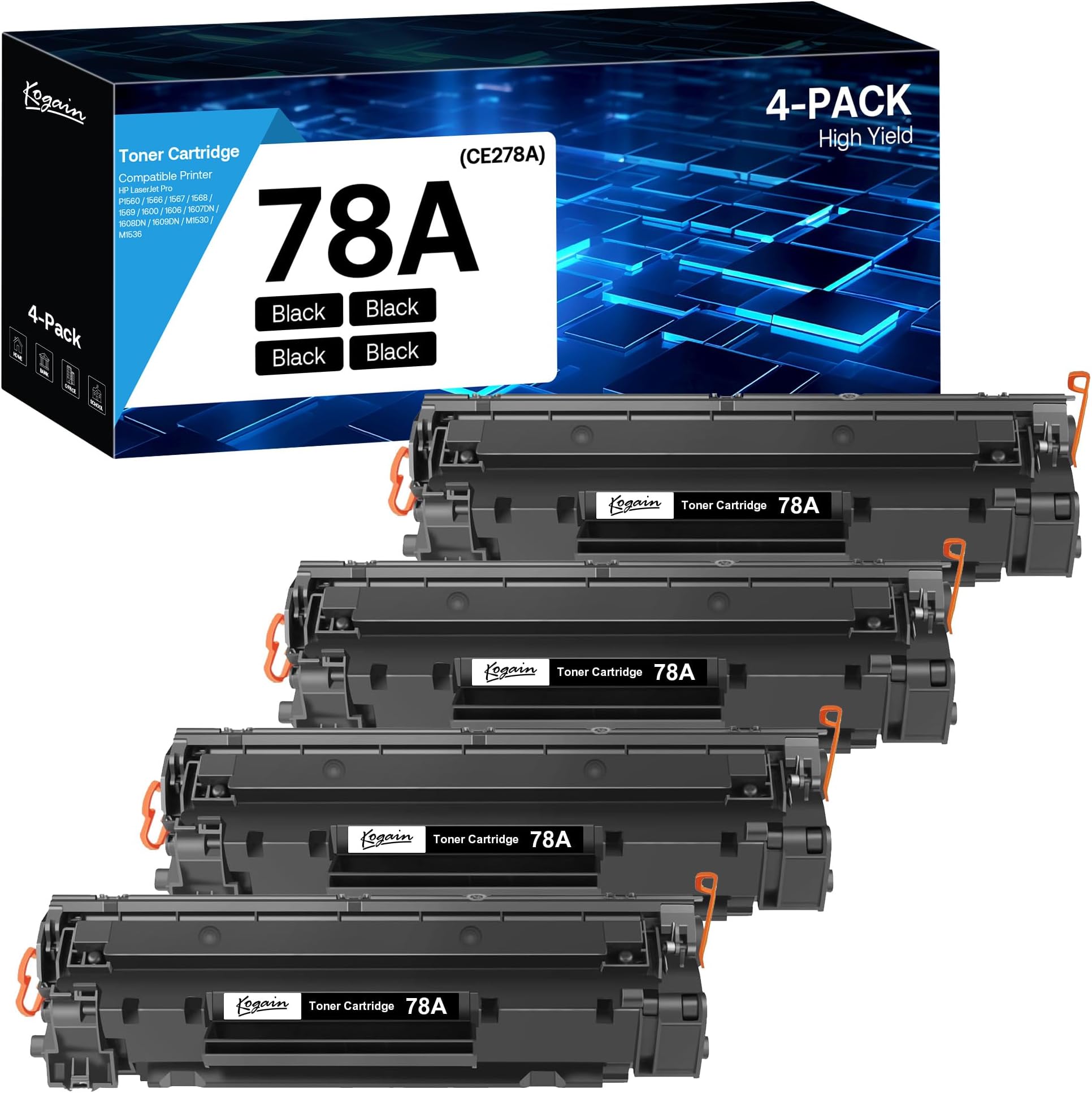 Amazon.com: HP 78A Black Toner Cartridges (2-pack) | Works with HP ...