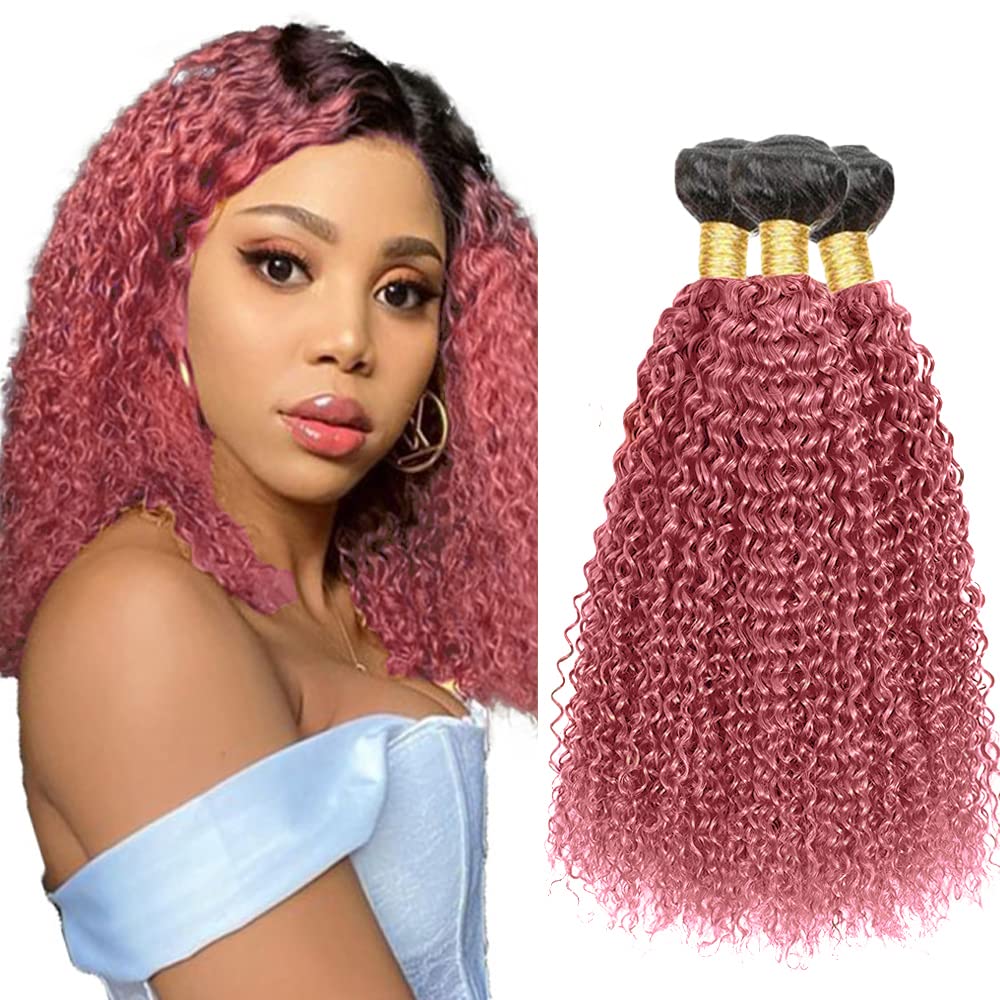 Amazon.com : Pink Bundles Human Hair Pink Human Hair Wet And Wavy Human ...