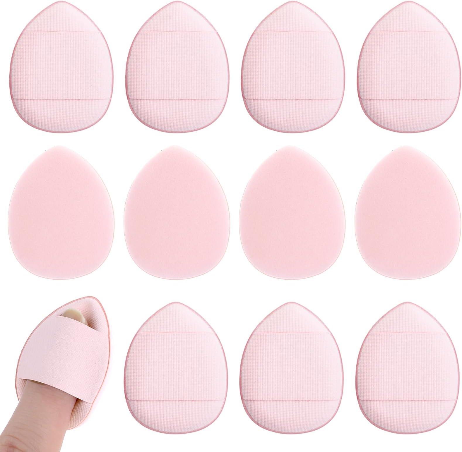 Amazon.com : SALOCY Finger Puff, 25 Pcs Finger Powder Puff Mini Makeup ...