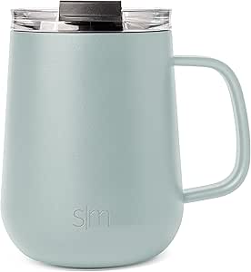 Simple Modern Travel Coffee Mug with Handle | Insulated Stainless Steel ...