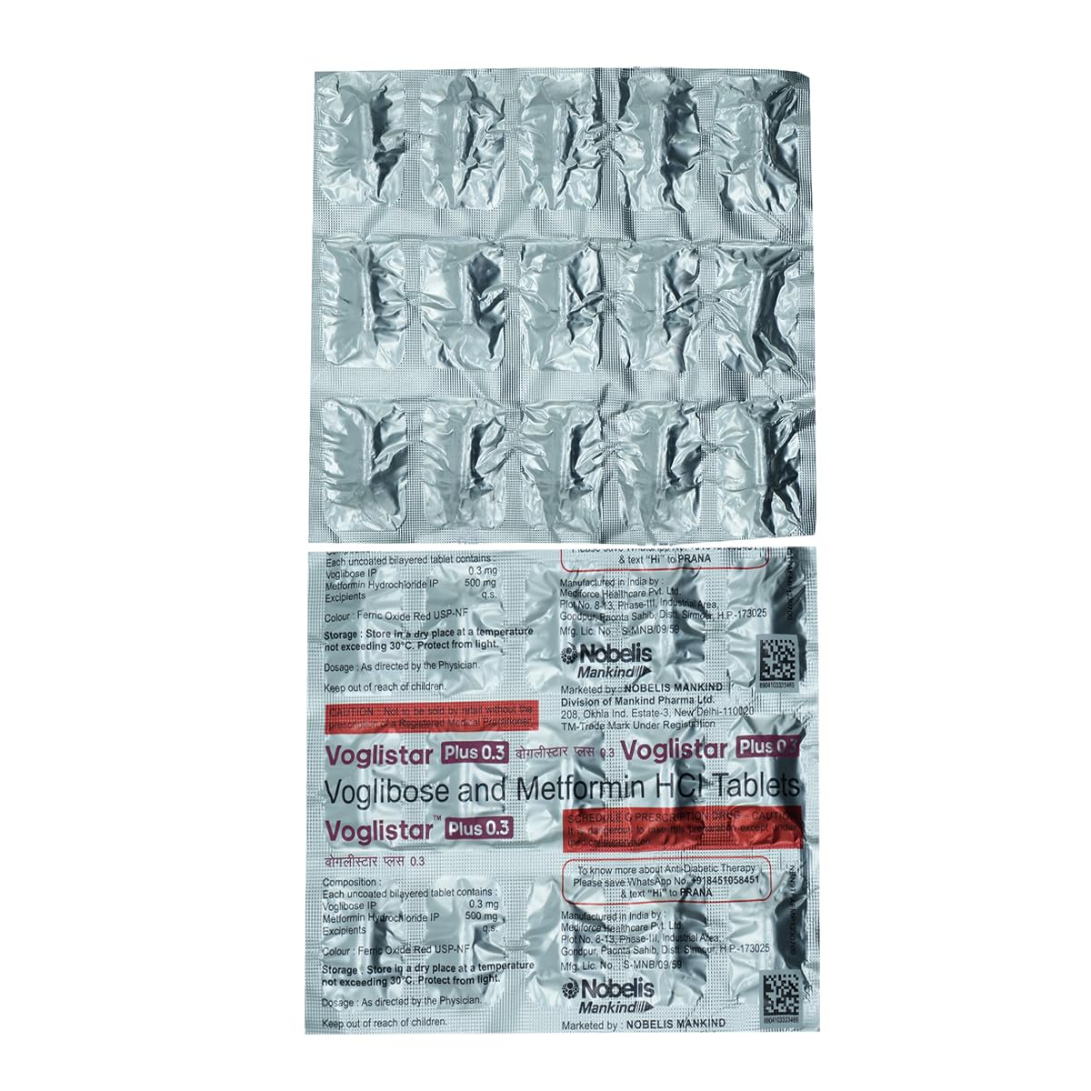 Voglistar Plus 0.3 - Strip of 15 Tablets : Amazon.in: Health & Personal ...