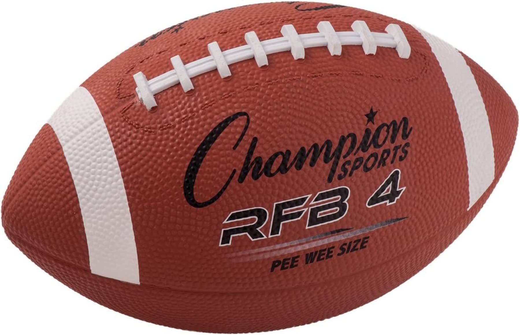 Champion Sports RFB4 Pee Wee Size Rubber Football, Official Footballs ...