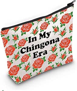 Amazon.com: JXGZSO Chingona Roses Cosmetic Bag Mexico Lover Gift In My ...