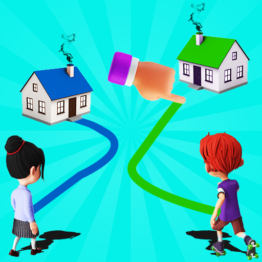 Home Rush Race Draw Puzzle: Draw and Connect Path to Rush To The Home ...
