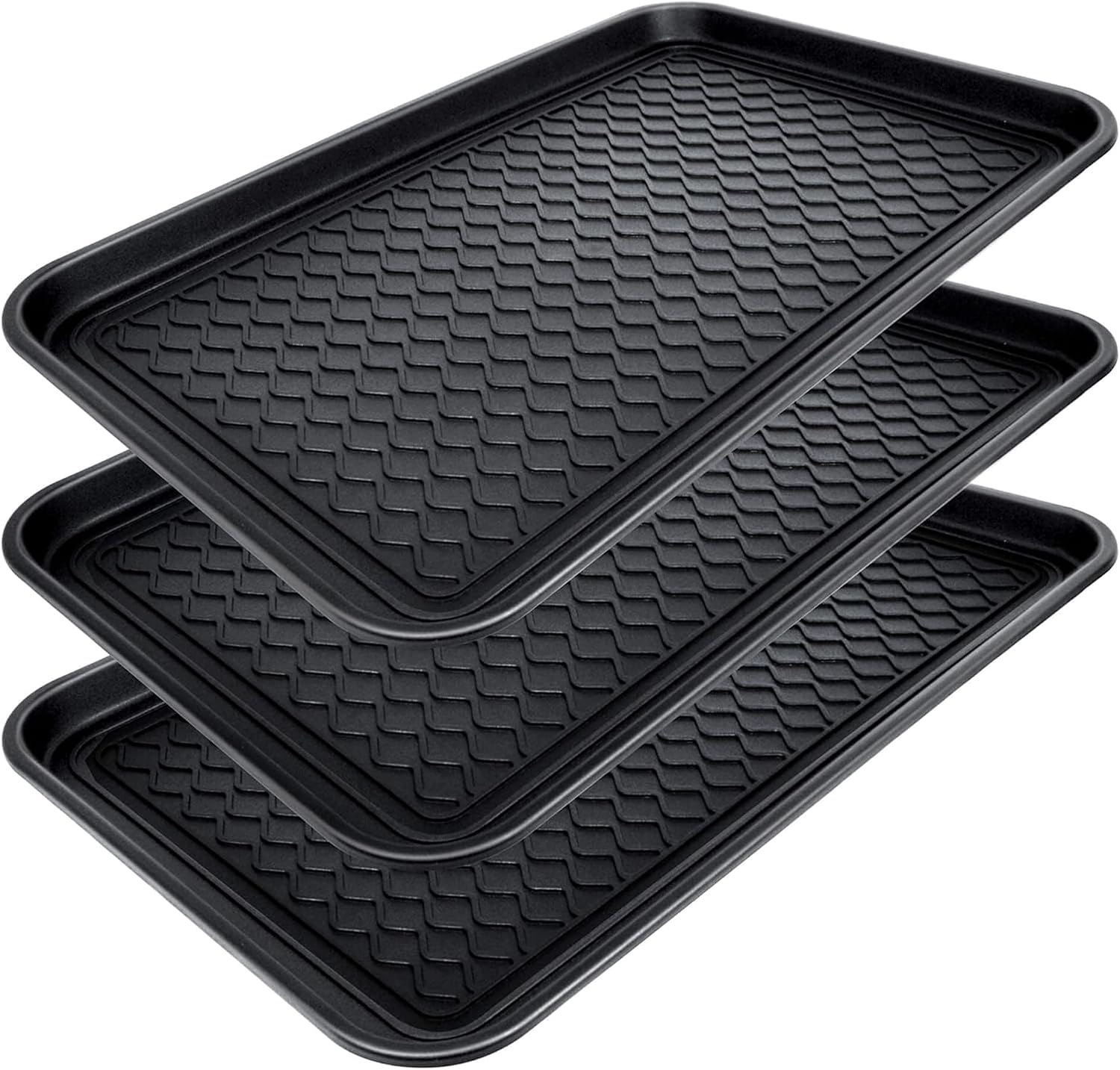 ASAB Pack of 3 Shoe Drip Tray Waterproof Boot Mat Multipurpose Soft ...