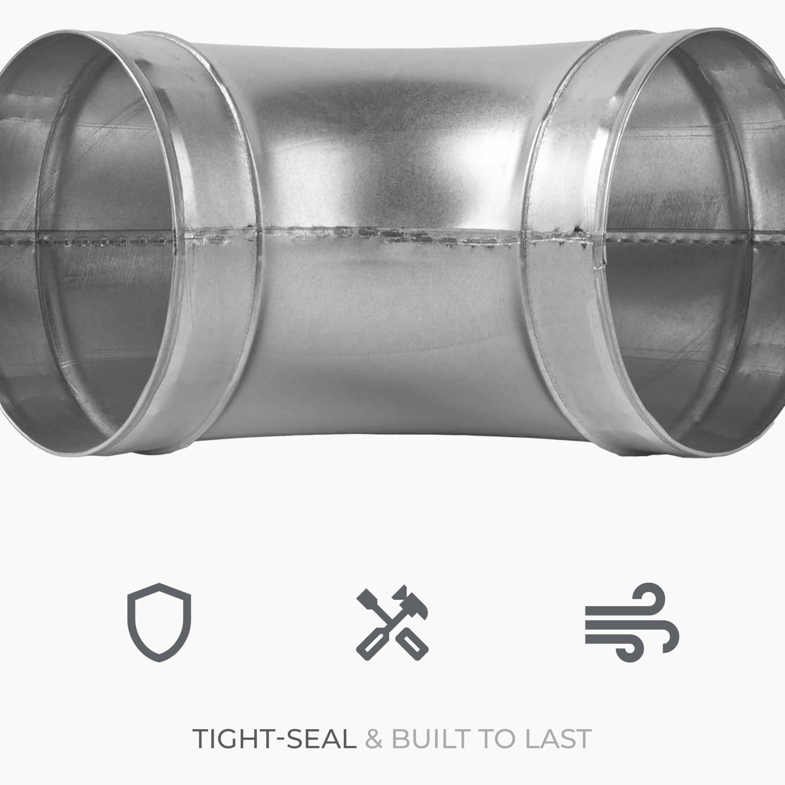 90 Degree Duct Elbow 90 Degree 4 Inch Elbow Bend Duct Connector ...