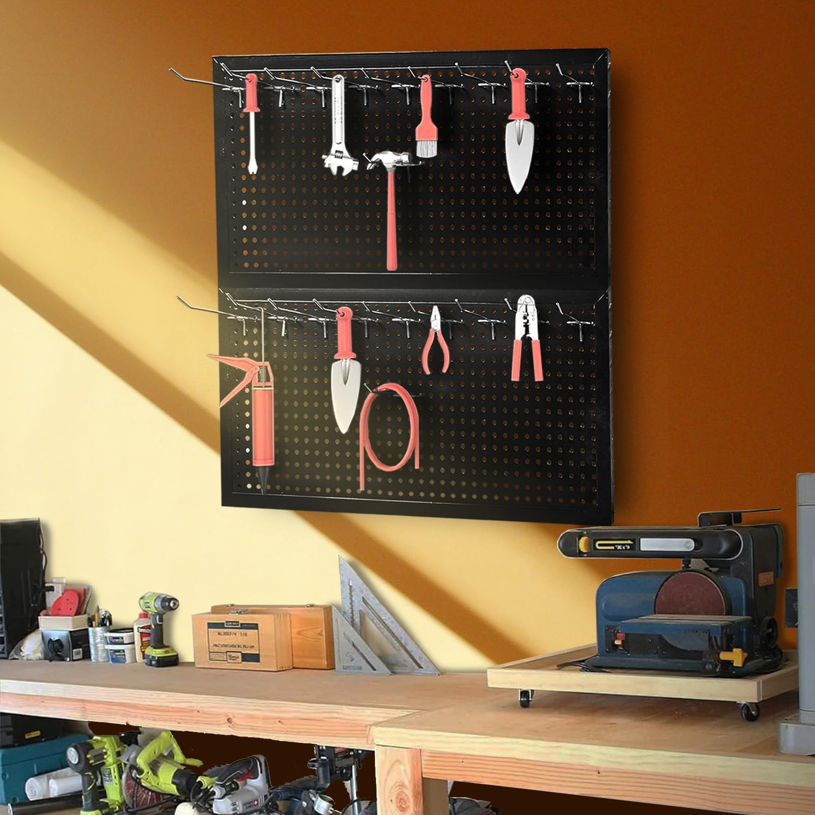 Snapklik.com : Torin 22 Piece Metal Wall Pegboard Utility Tool Storage ...