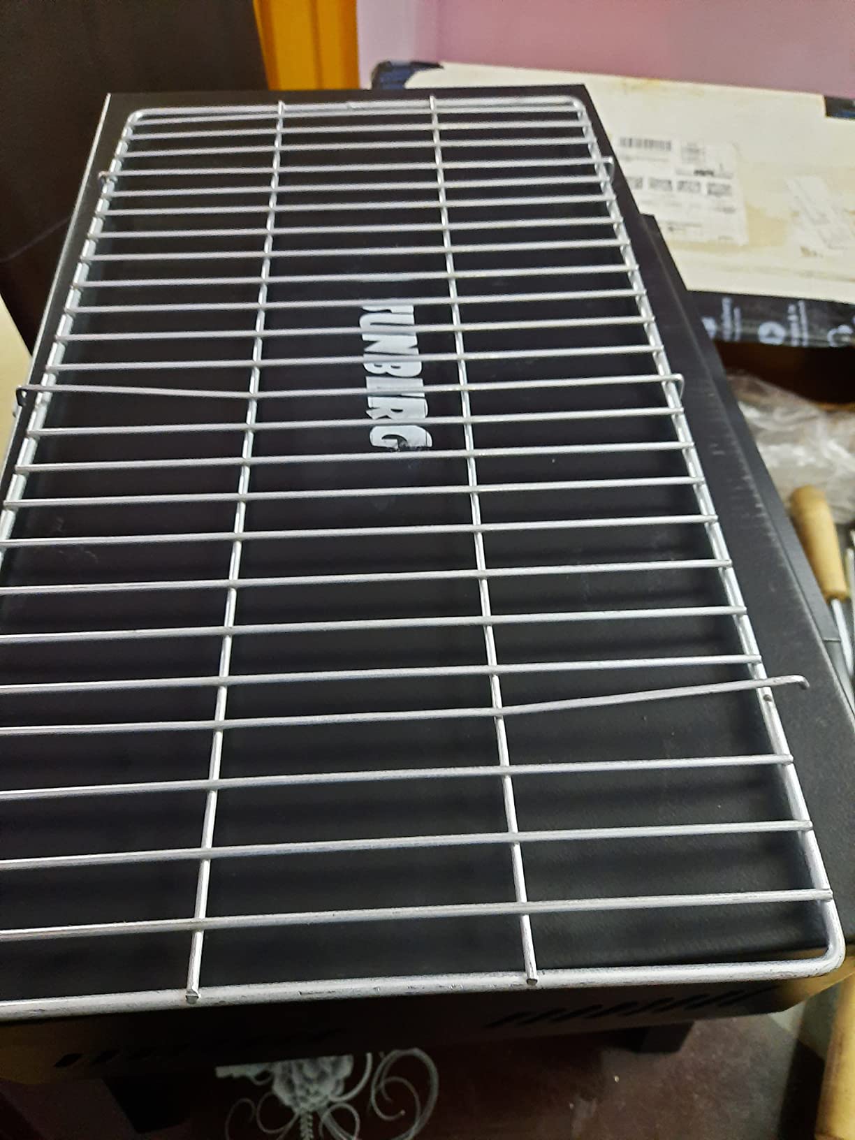 Sunberg Briefcase Charcoal Barbeque bfT6 BBQ With Wooden Handle Multi ...