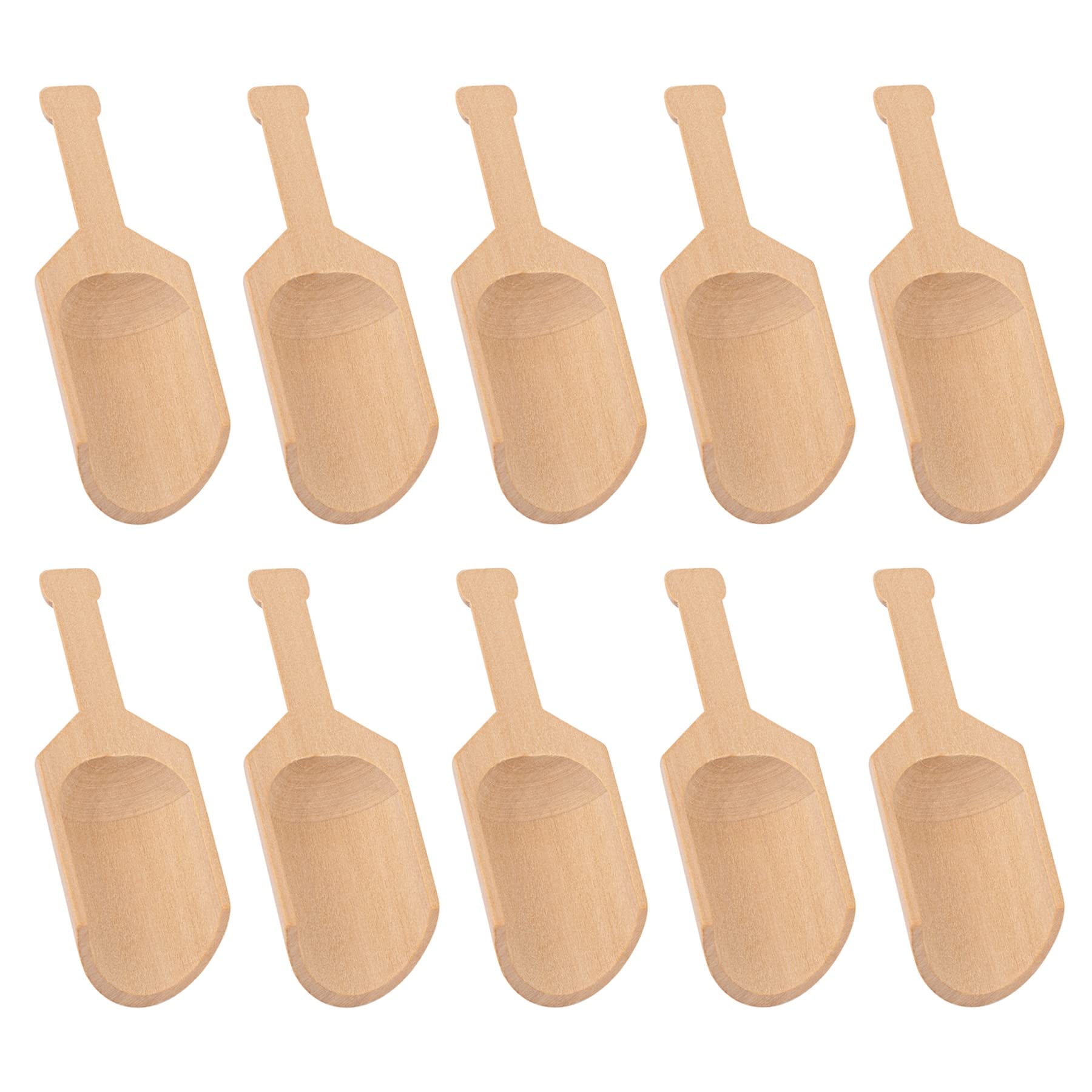 Amazon.com: AUEAR, 10 Pack Mini Wooden Scoops for Bath Salts Candy ...