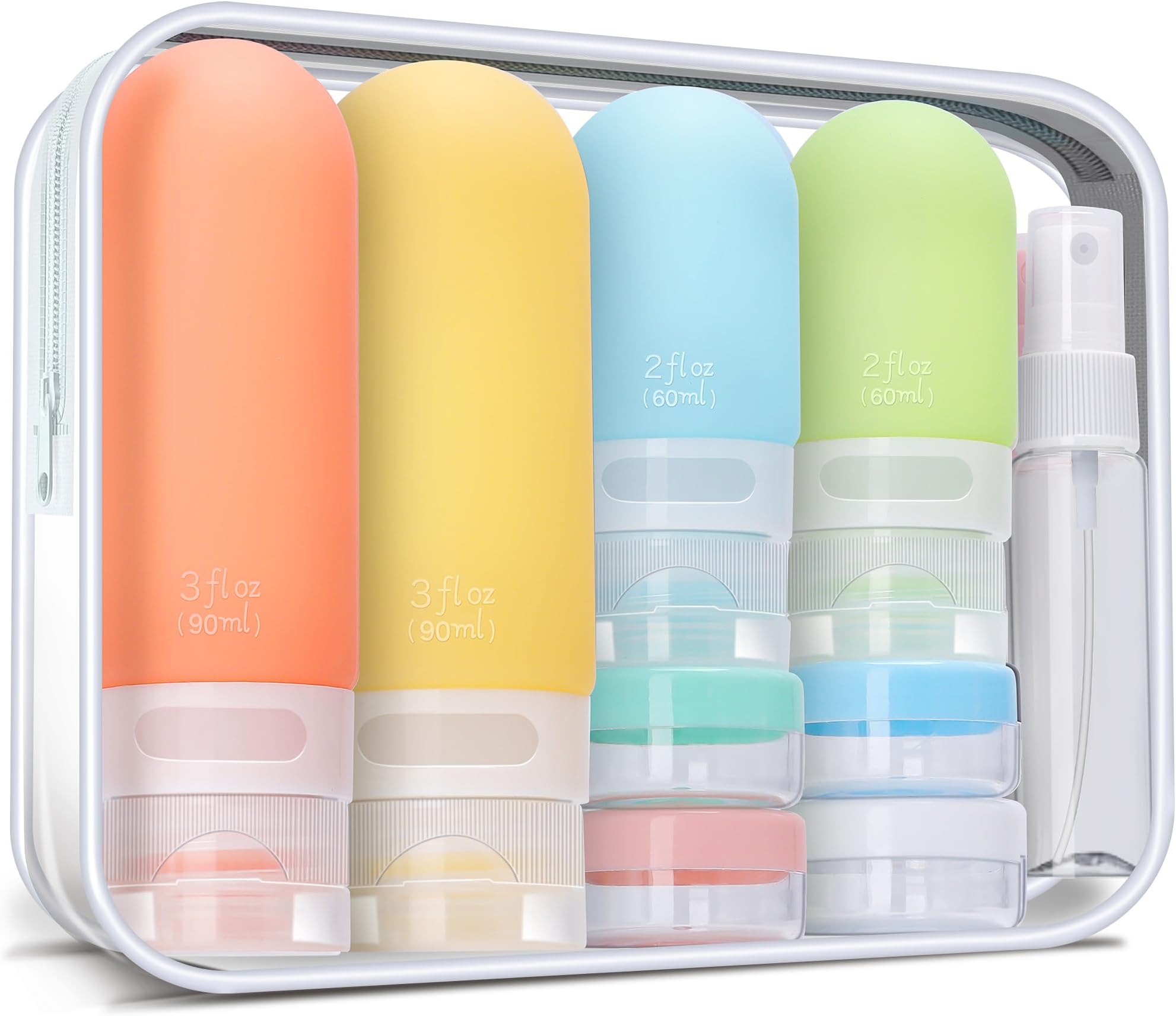 Amazon.com: yahaa 18 Pcs Travel Size Toiletries Set,Leak Proof ...