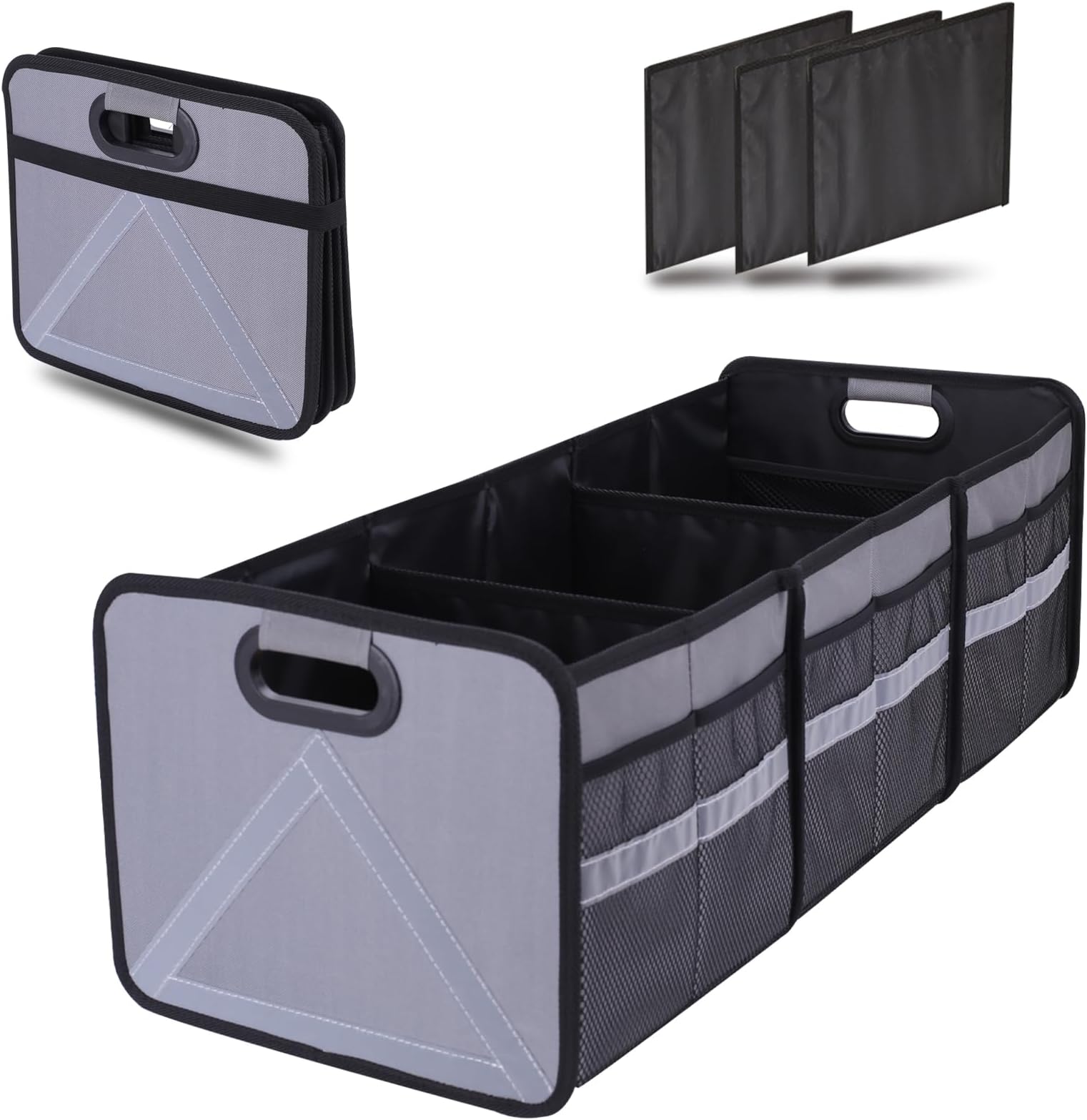 Amazon.com: Homeve Large Collapsible Trunk Organizer with Multi Pockets ...