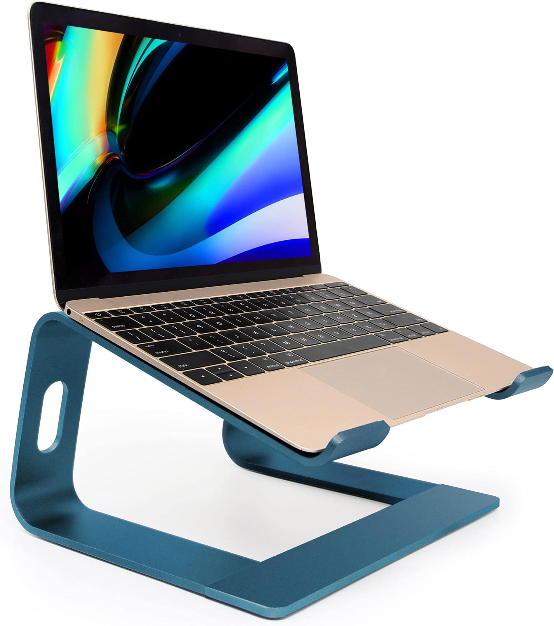 Amazon.com: Ergonomic Aluminum Laptop Mount - Adjustable Computer Stand ...