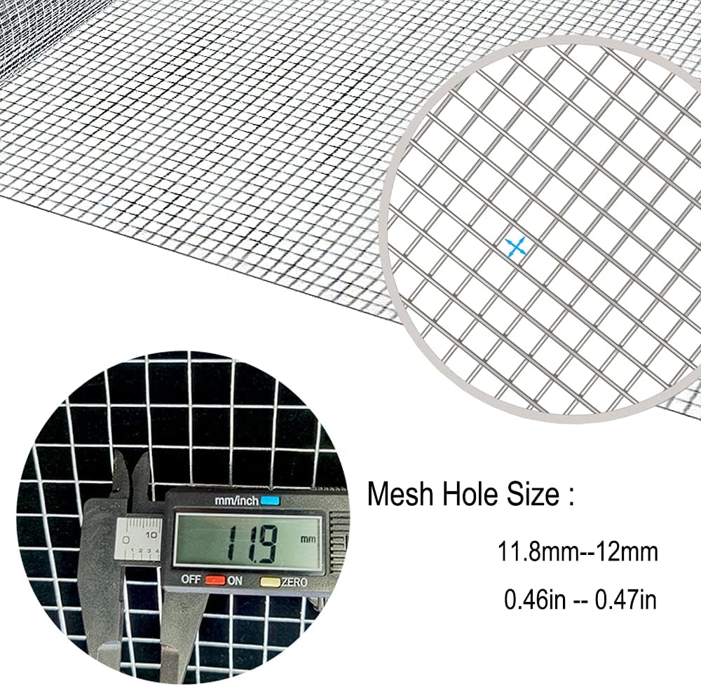 C&Xanadu 200mm X 8m Solar Panel Weld Mesh,Gutter Guard Mesh,12mm Holes ...