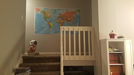 Amazon.com: Giant World Map - Mega-Map of the World - Laminated - 46 x ...