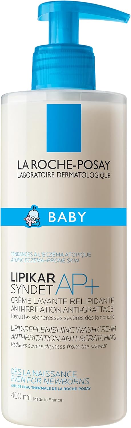 La Roche-Posay Baby Lipikar Syndet Ap+ Hair & Body Wash 400ml : Amazon ...