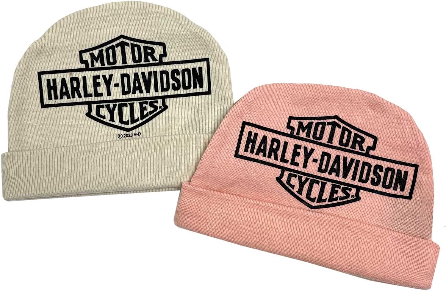 Amazon.com: Harley-Davidson Baby Girls' 2 Pack Bar & Shield Rib Knit ...