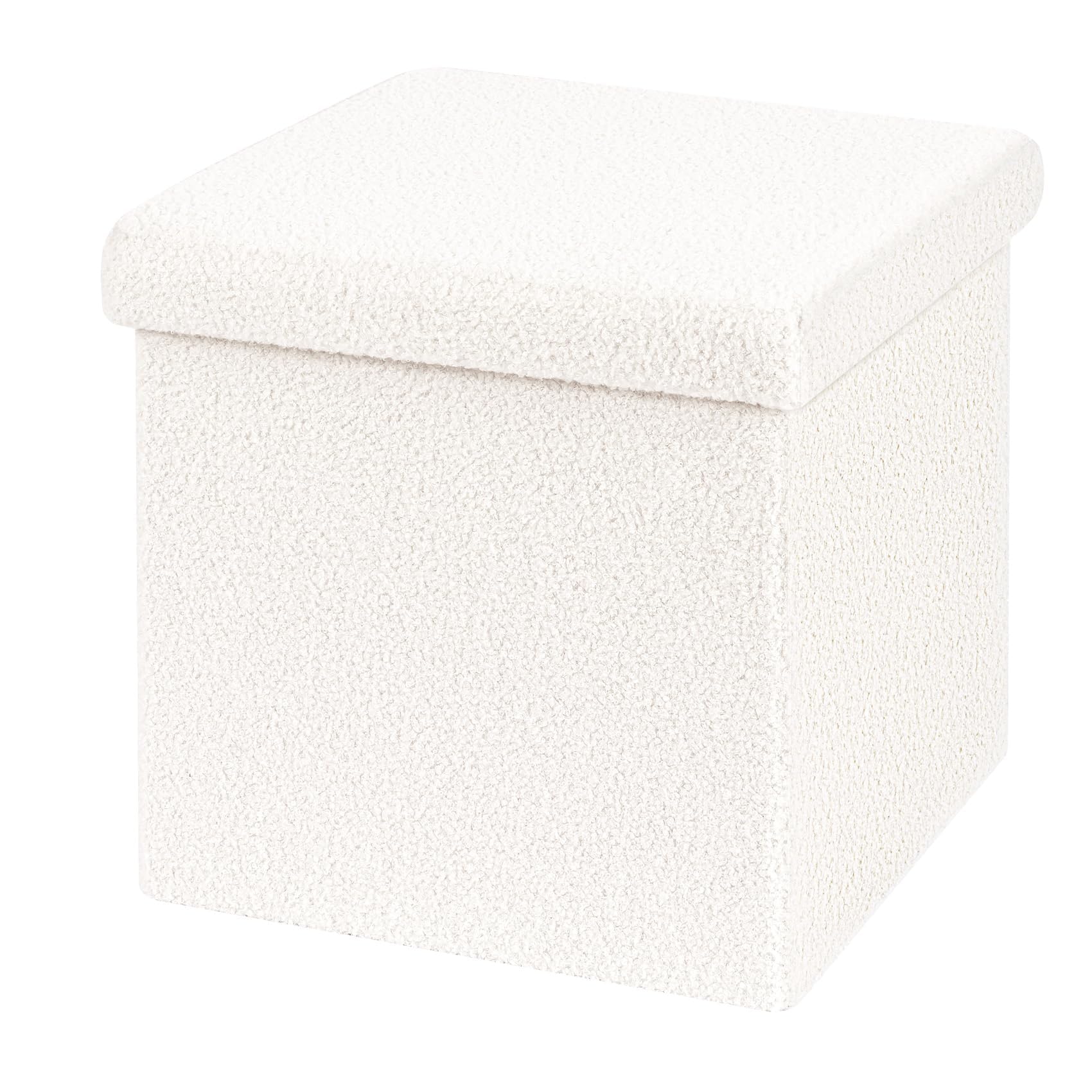 Amazon.com: B FSOBEIIALEO Small Storage Ottoman Cube Sherpa Ottomans ...
