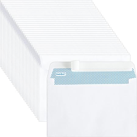 100 C6 Security Self-Seal Envelopes, 162x114mm 90gsm Windowless Design ...