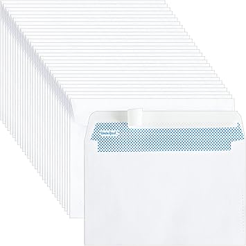 100 C6 Security Self-Seal Envelopes, 162x114mm 90gsm Windowless Design ...