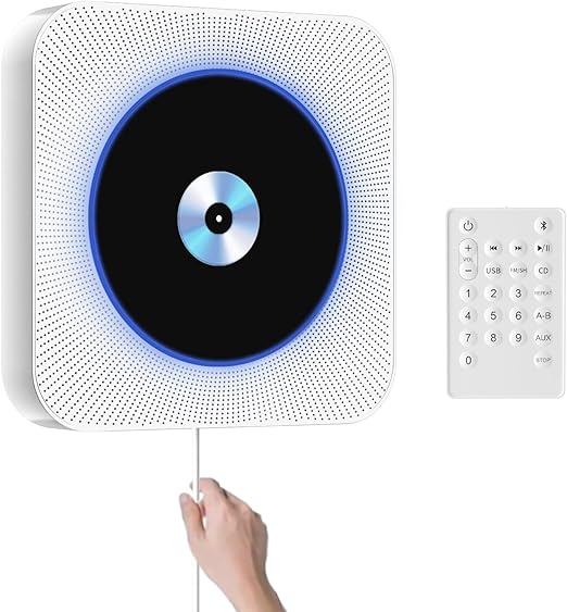 SHIWAKOTO CD Players with Bluetooth, Portable CD Player Wall Mountable ...