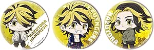 Amazon.com: TV Anime Tokyo Revengers Kazutora Hamiya Can Badge Set Vol ...