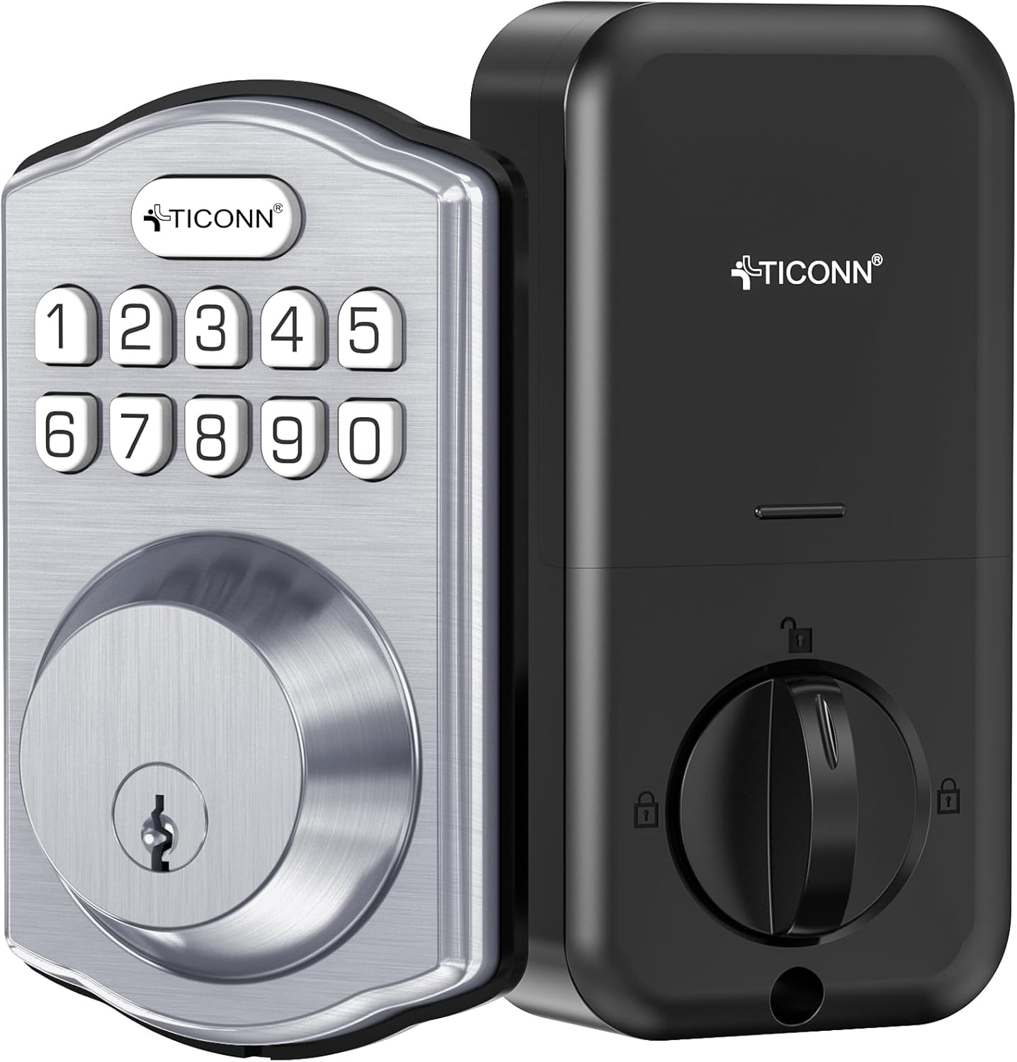 TICONN Keyless Entry Door Lock Deadbolt with Keypad, Smart Locks for ...