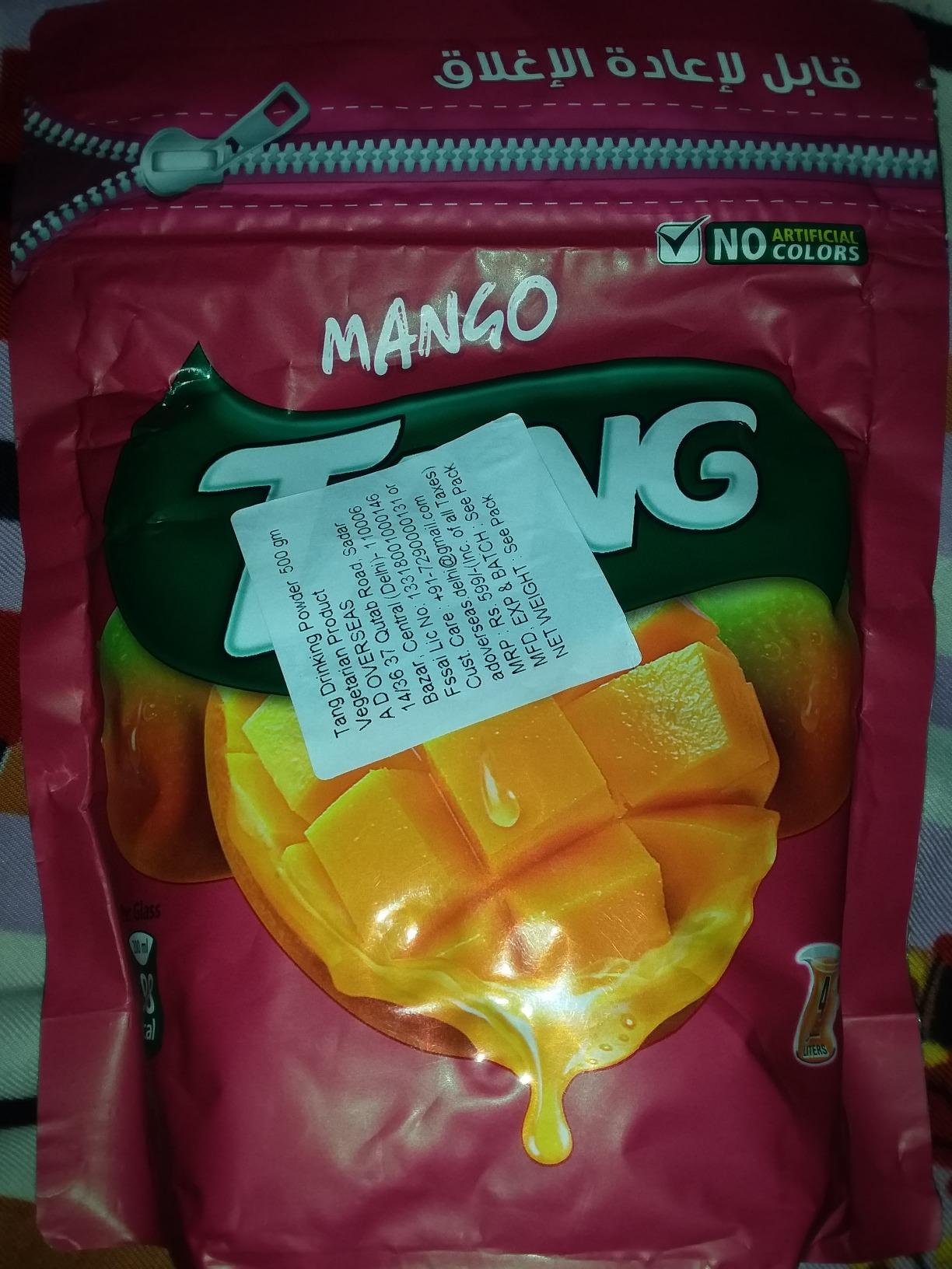 Tang Mango Drink Powder Resealable Pouch, 375 Gram : Amazon.in: Grocery ...