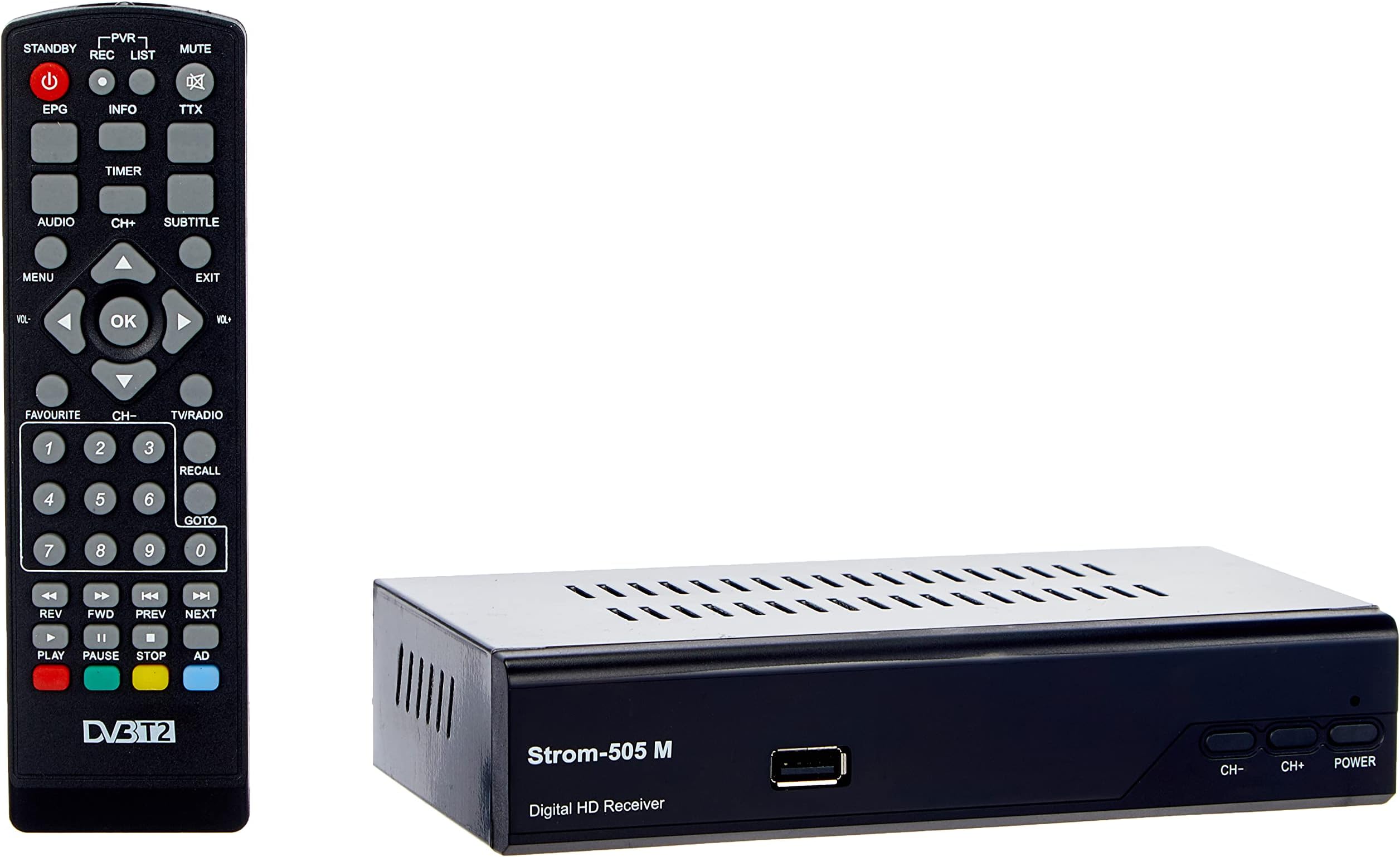 Strom 505 Decoder Digitale Terrestre DVB T2 / HDMI / DVB T2 HEVC / FULL ...