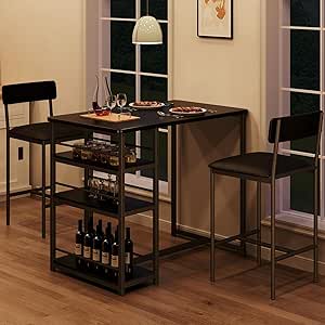 Amazon.com - GarveeHome Dining Table Set for 2, Counter Height Kitchen ...