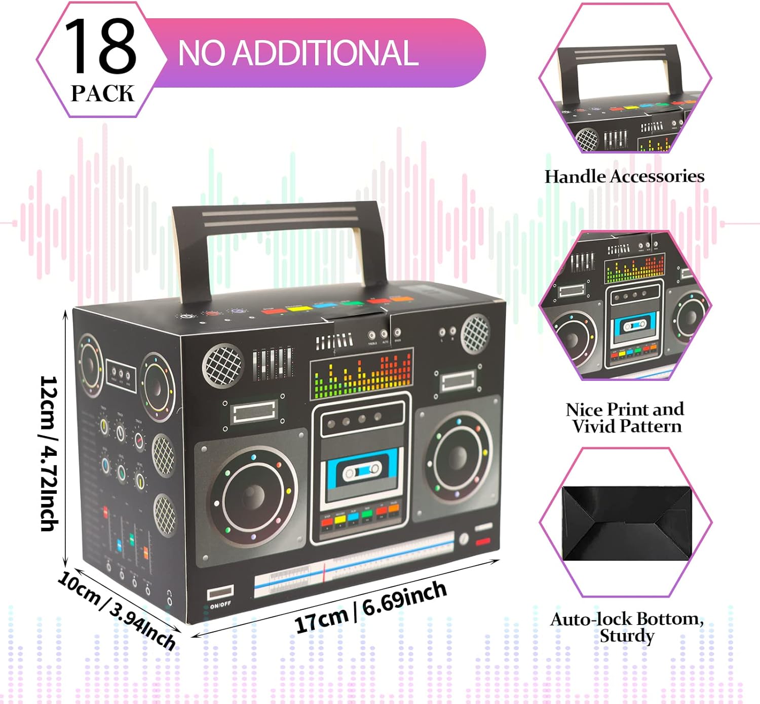 Boombox Party Favor Boxes at Xavier Mccomas blog