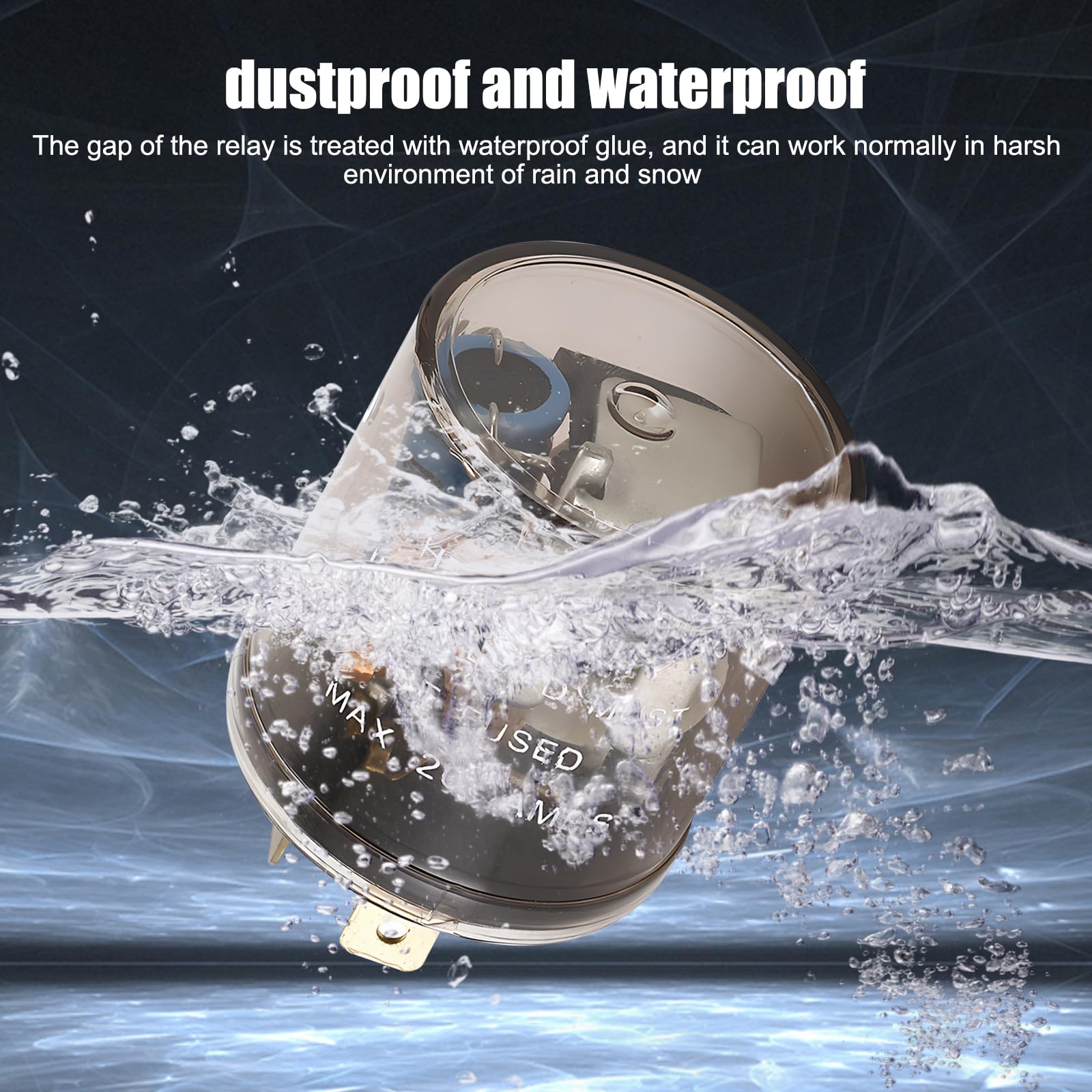 Snapklik.com : 12V 2 Pin 20A LED Turn Signal Flasher, Waterproof Metal ...