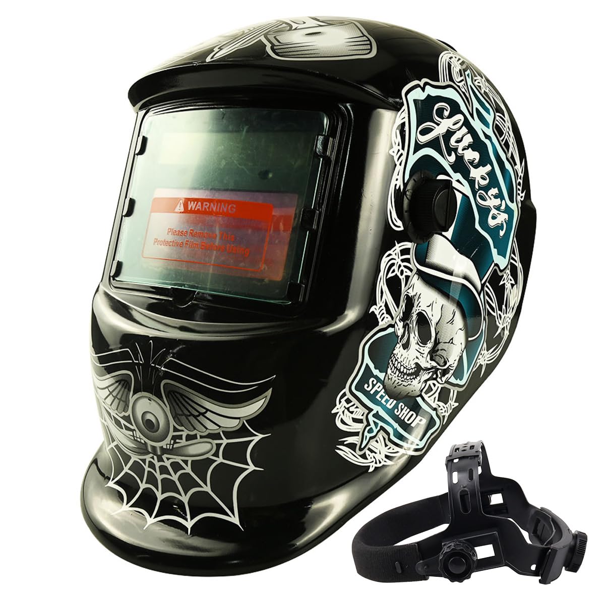 TIANLYLIN Auto Darkening Welding Helmet, Solar Power Welding Hood ...