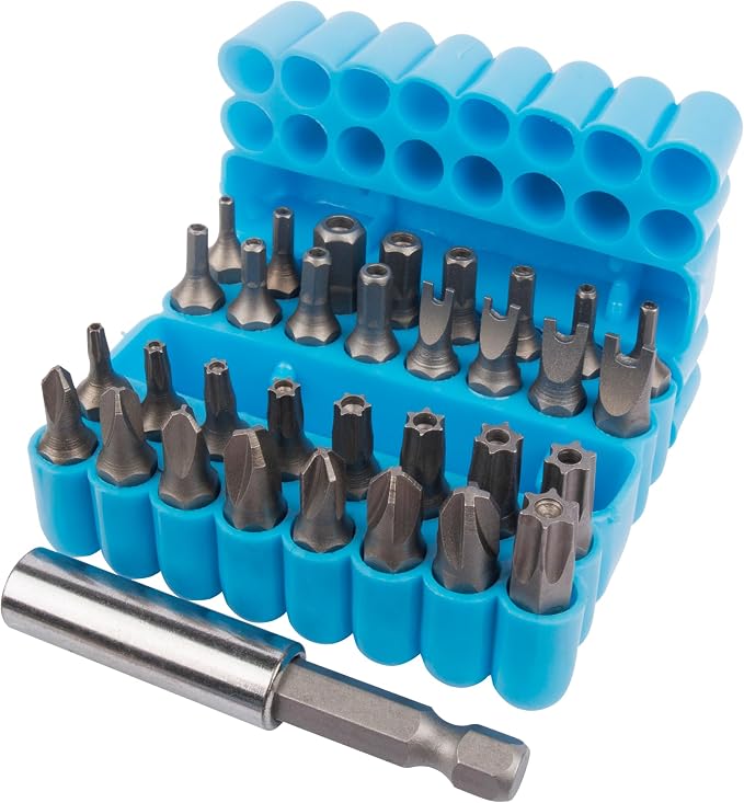 33 Screwdriver Security Bit Sets Include 3 Torques, 4 Tri Wings, 4 ...
